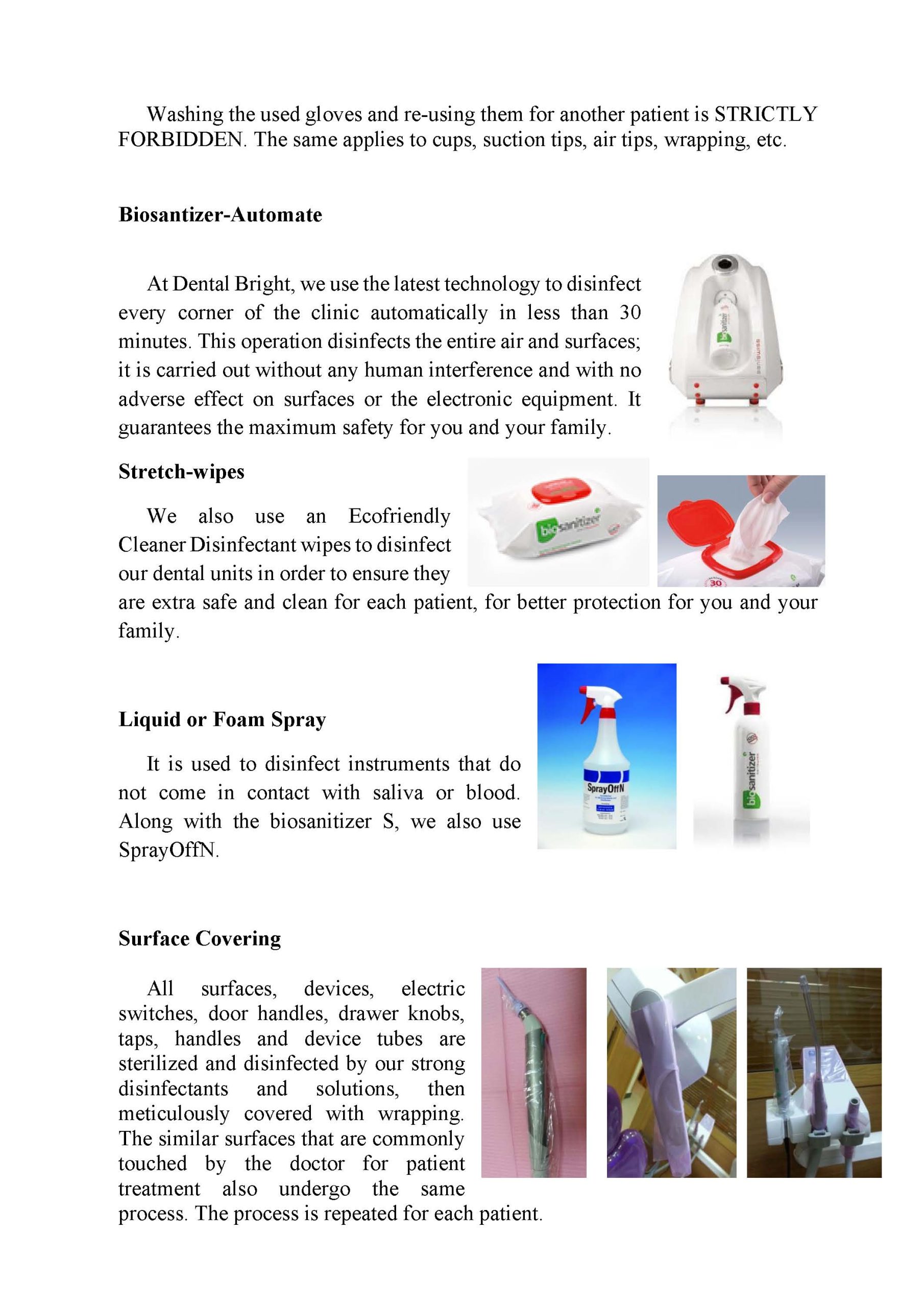 Infection Control - Dr. Farid Shawki Dental Bright | دكتور فريد شوقي ...